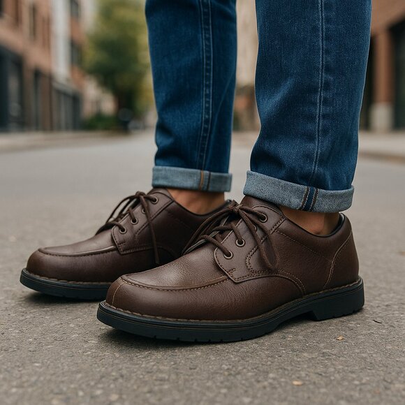 Merrell | Shoes | Merrell World Forum Brown Leather Oxford Shoes Mens ...